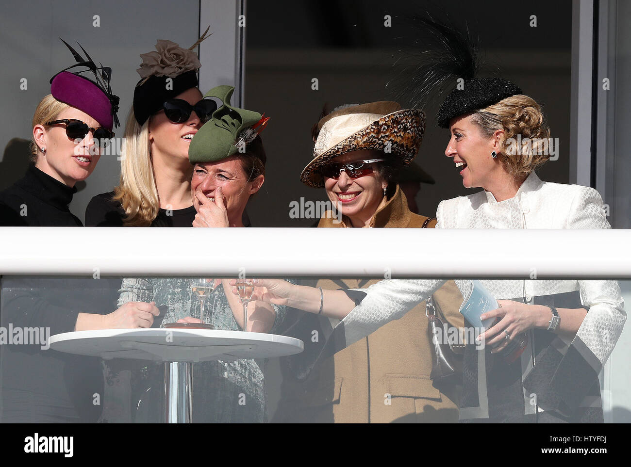 (left-right) Zara Phillips MBE, Dolly Maude, Anne, Princess Royal, and ...
