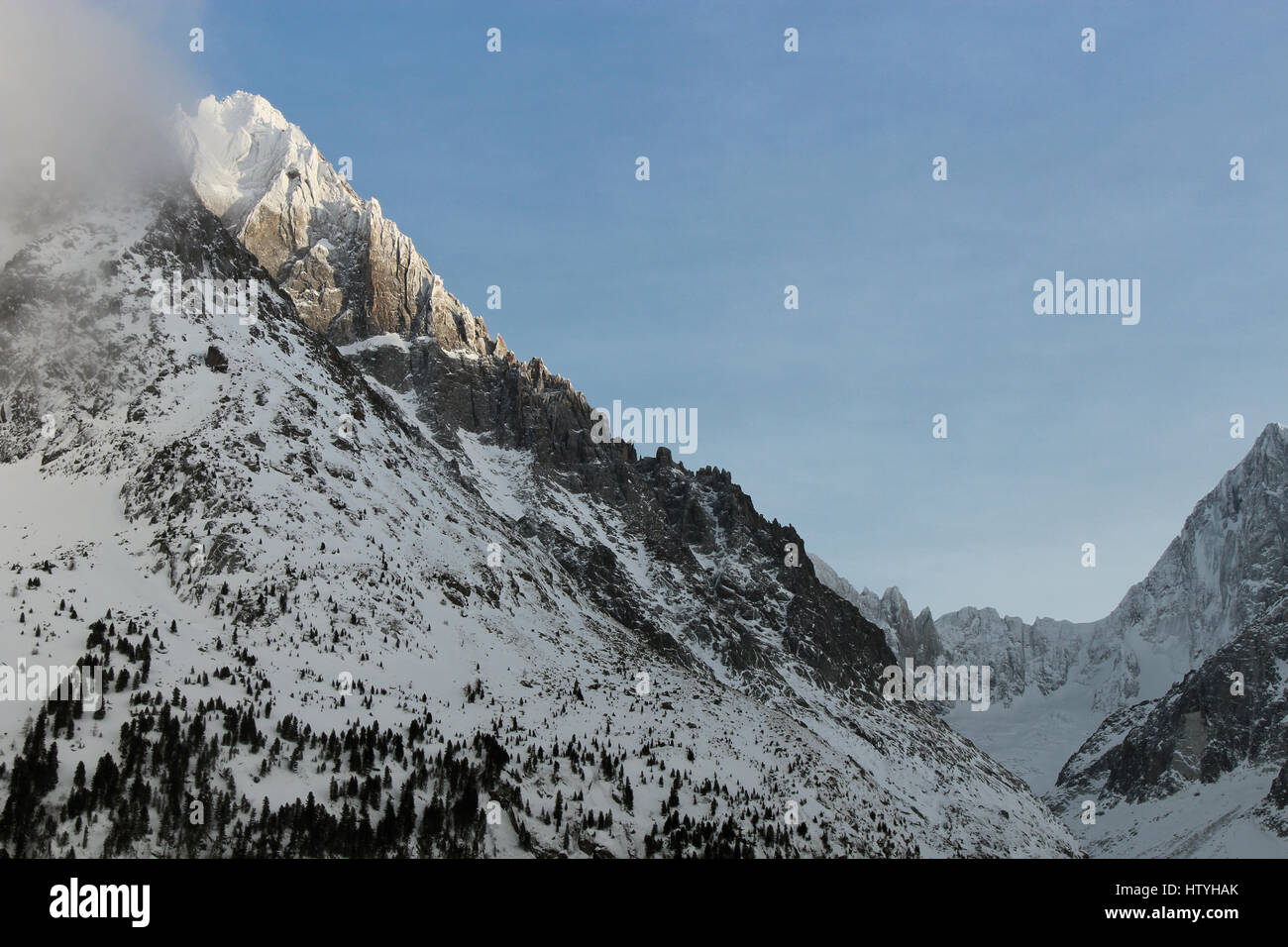 Les Alpes, view from Montenvers (France Stock Photo - Alamy