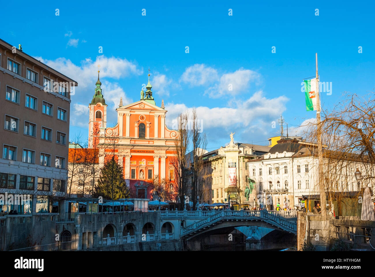 Ljubljana, capital of Slovenia during day Stock Photo - Alamy