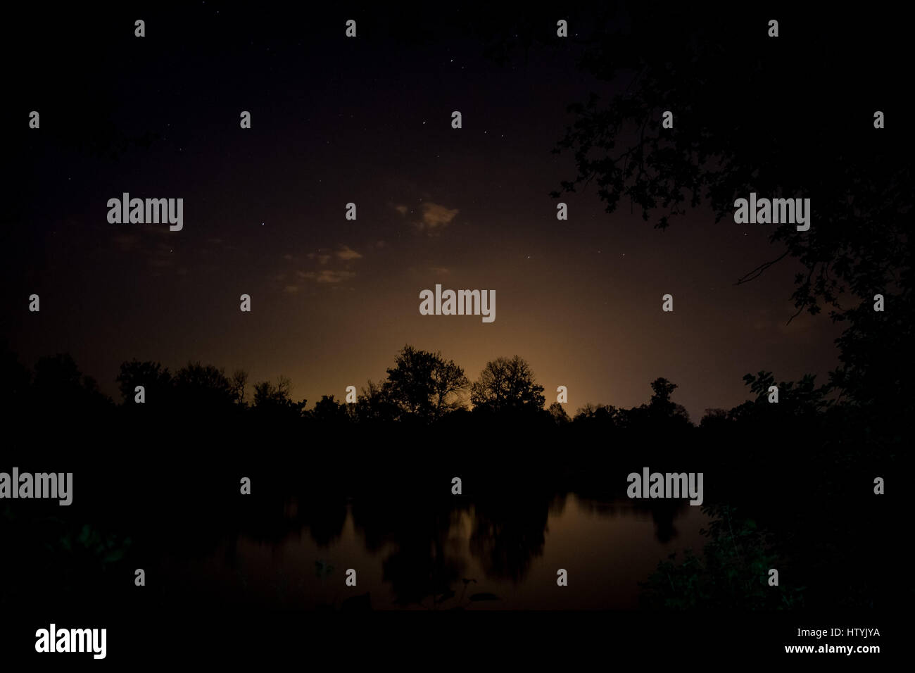 Dawn time on the lake Stock Photo - Alamy