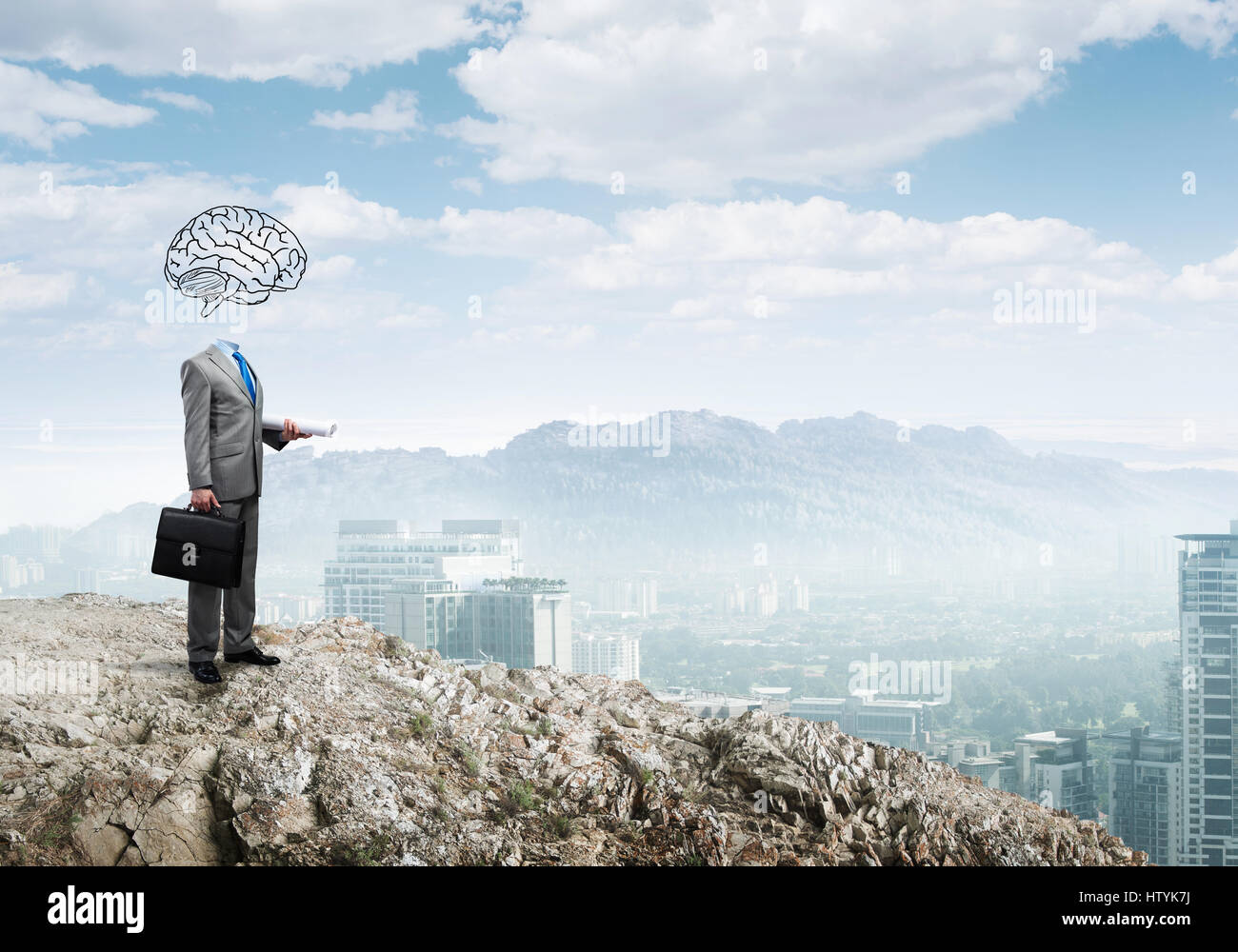 Man of great mind Stock Photo - Alamy