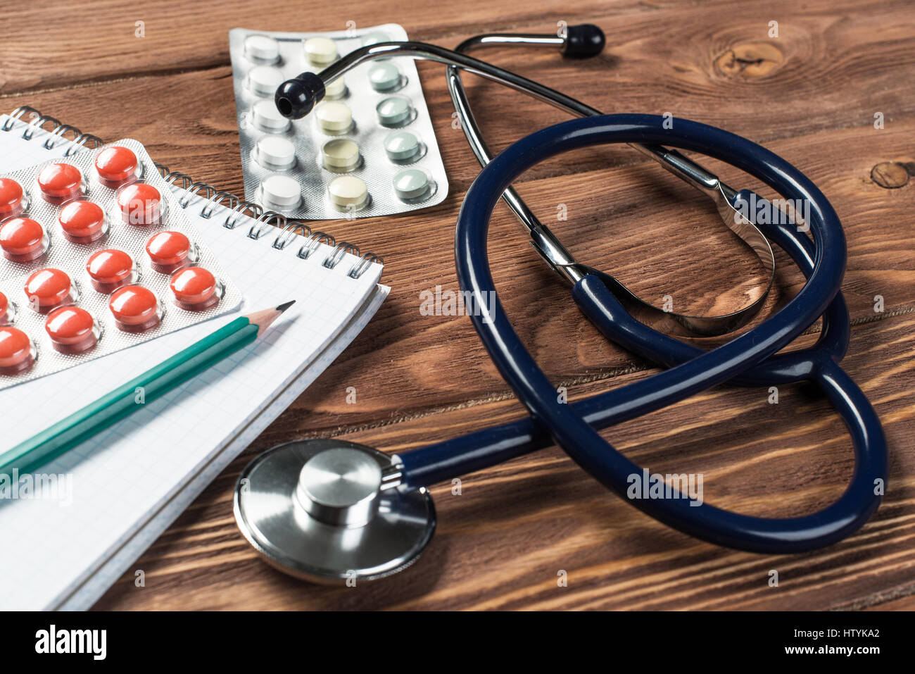 Workplace of a doctor Stock Photo - Alamy
