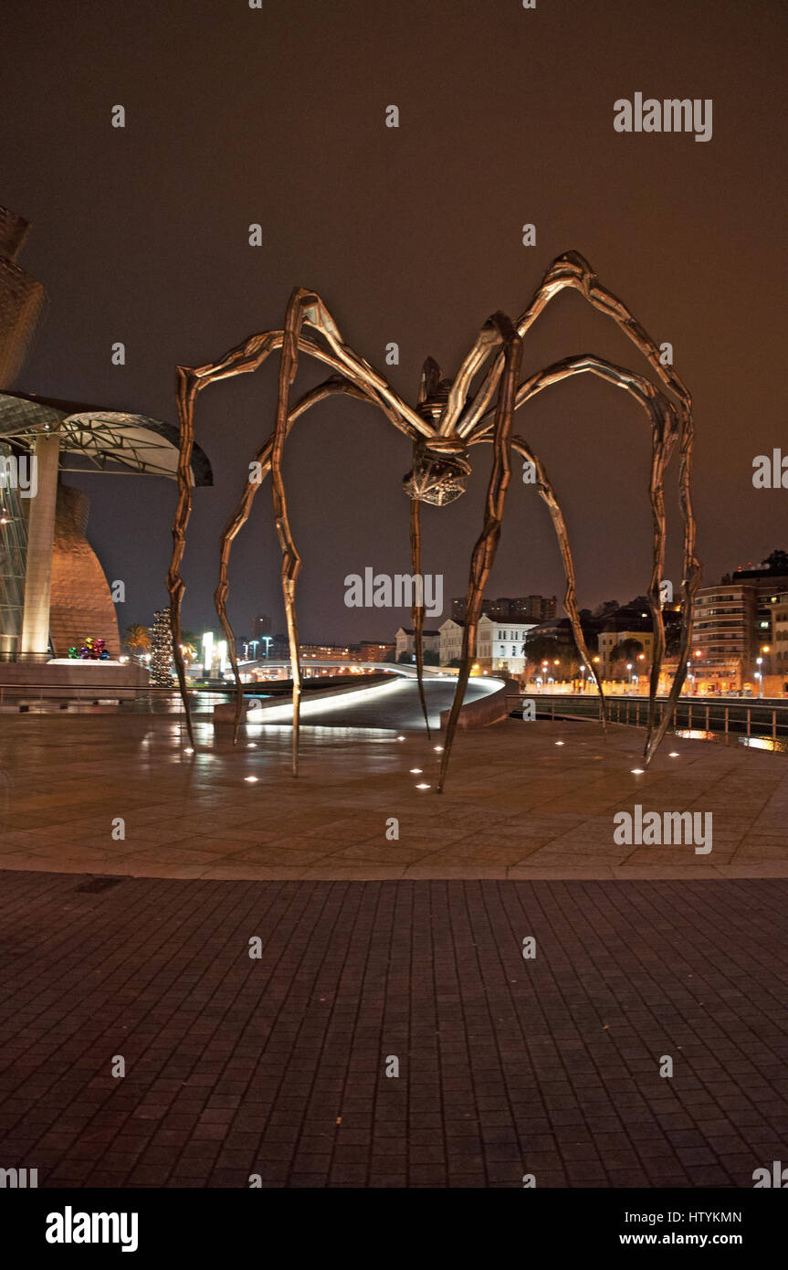 Bilbao: Maman, the giant spider sculpture by Louise Bourgeois at the ...