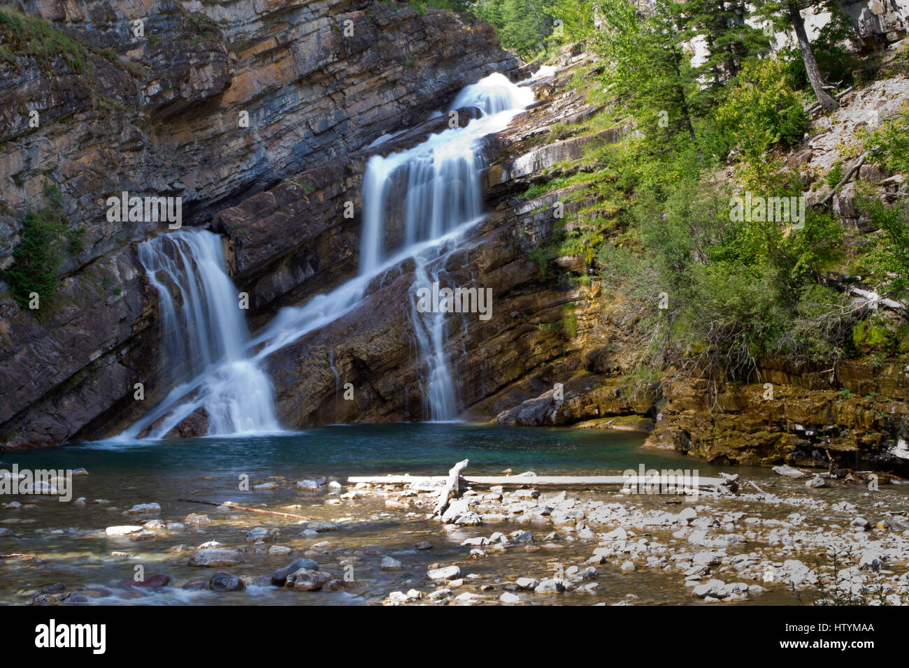 Cameron Falls, Waterton Village, Waterton Lakes National Park, Alberta ...