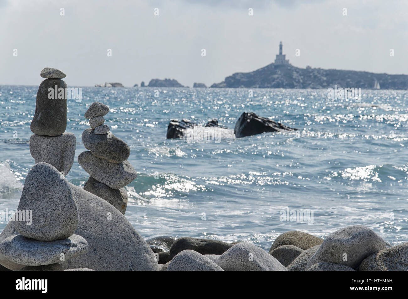 View of stones artworks in incredible balance Stock Photo - Alamy