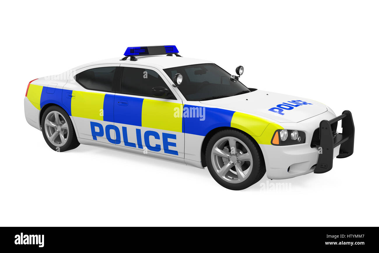 Police car moving Cut Out Stock Images & Pictures - Alamy