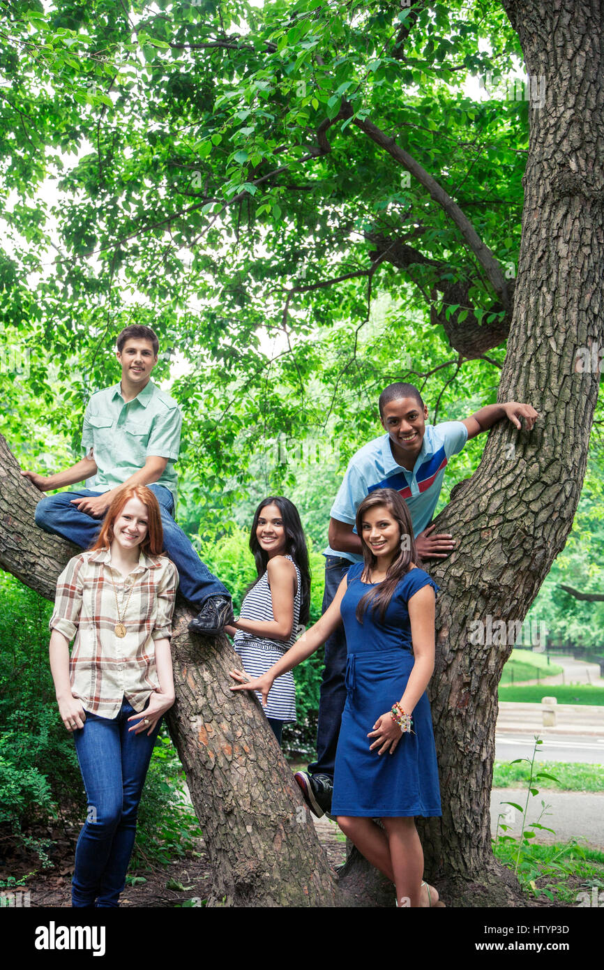 Teenage friends spending time together Stock Photo - Alamy