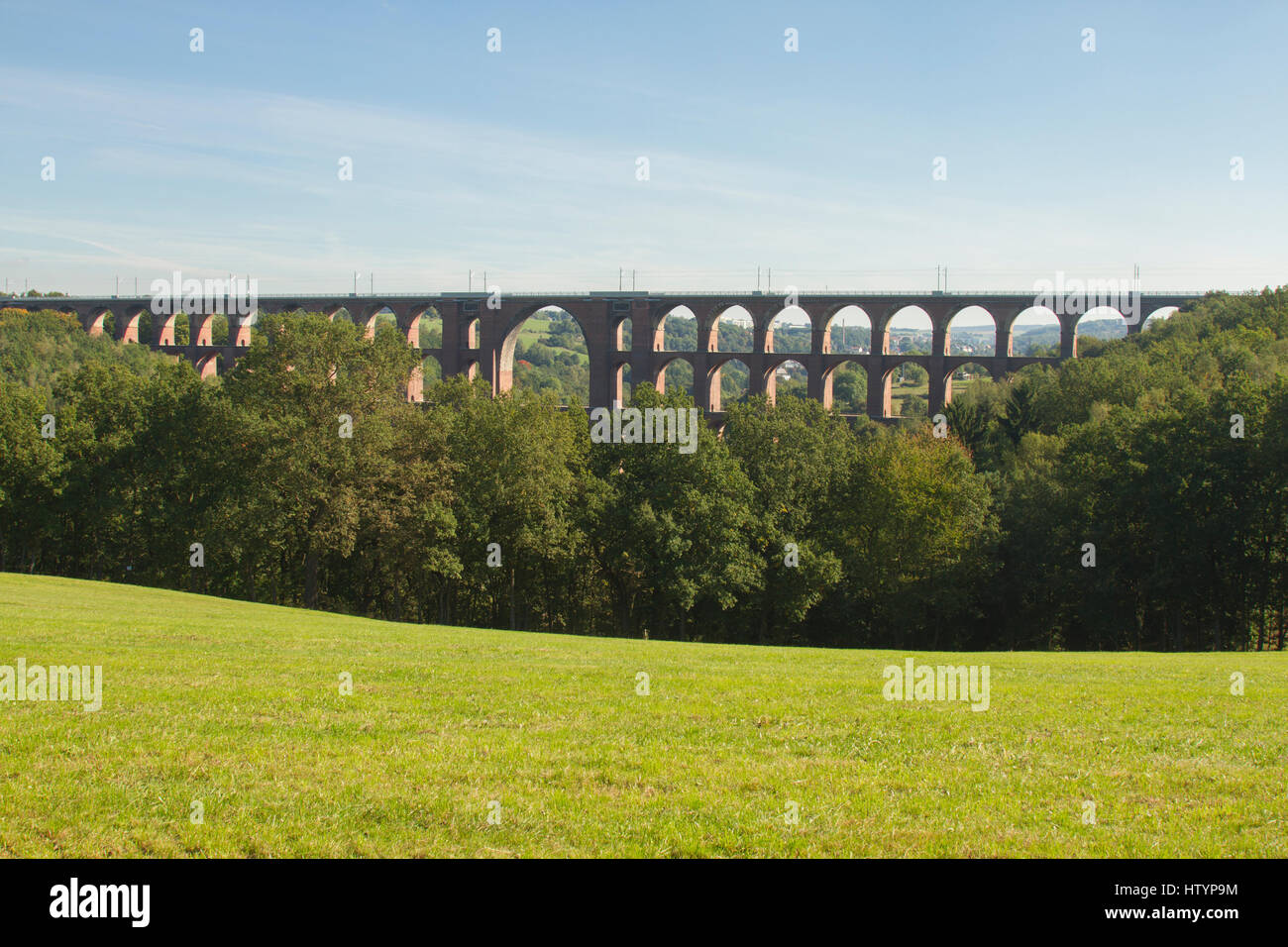 Göltzsch Viaduct railway bridge in Saxony, Germany - World's largest ...