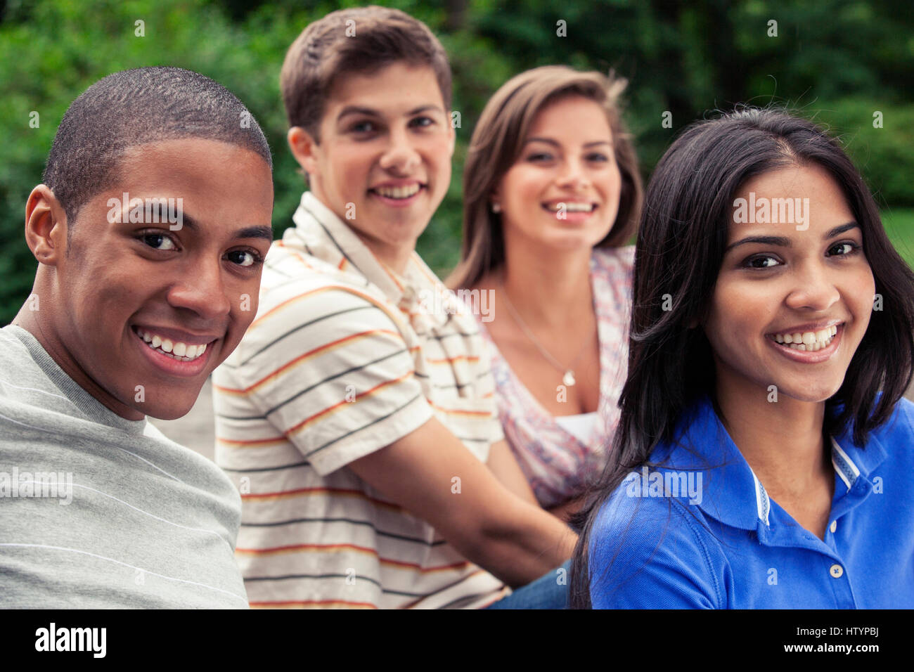 Teenage friends spending time together Stock Photo - Alamy