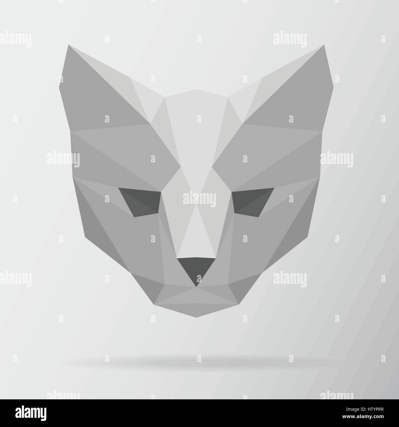 Cat animal low poly design. Triangle vector illustration Stock Vector ...