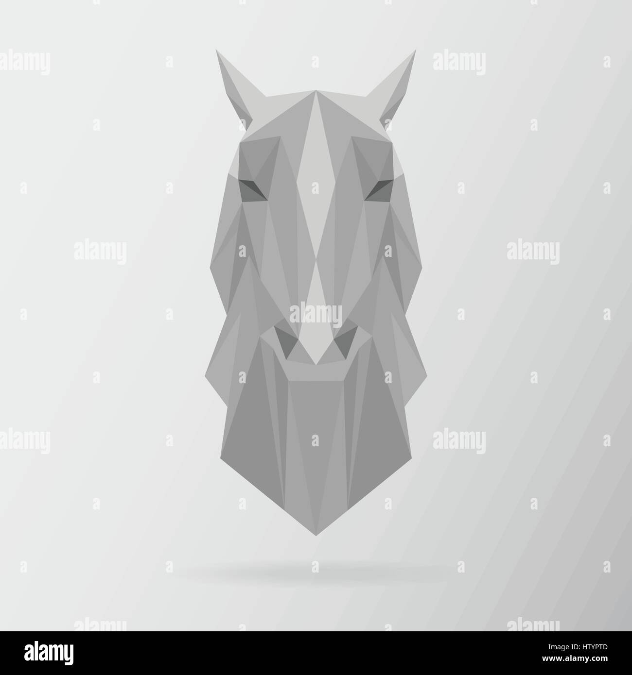 Horse animal low poly design. Triangle vector illustration Stock Vector ...