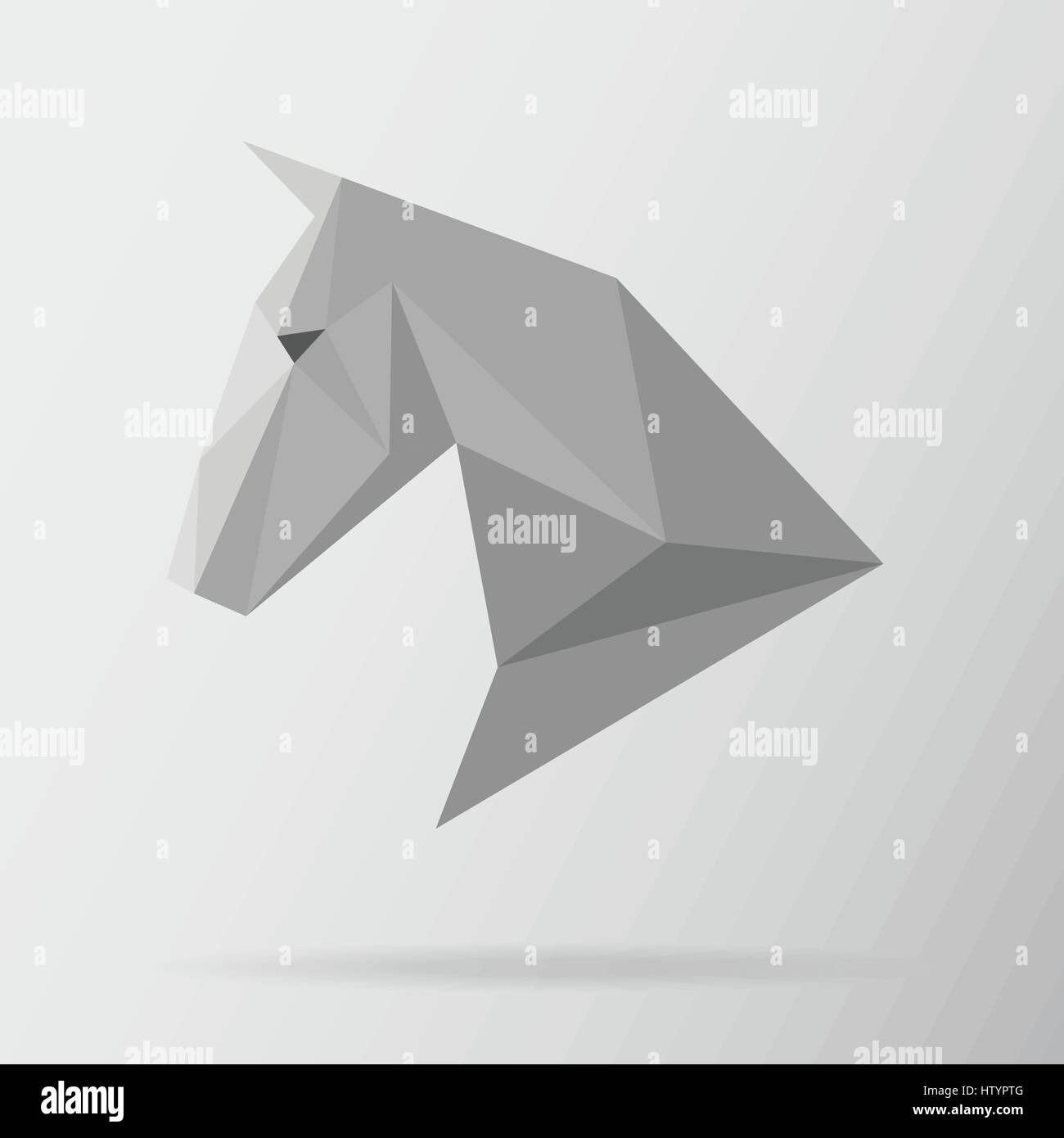 Horse animal low poly design. Triangle vector illustration Stock Vector ...
