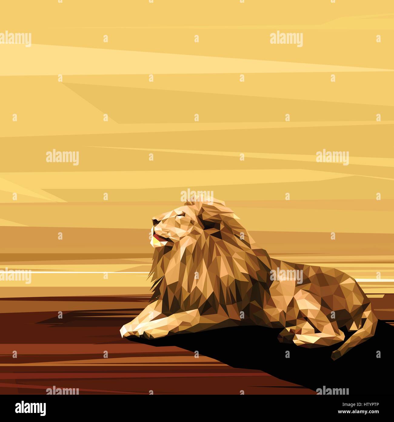 Hipster Triangle Lion