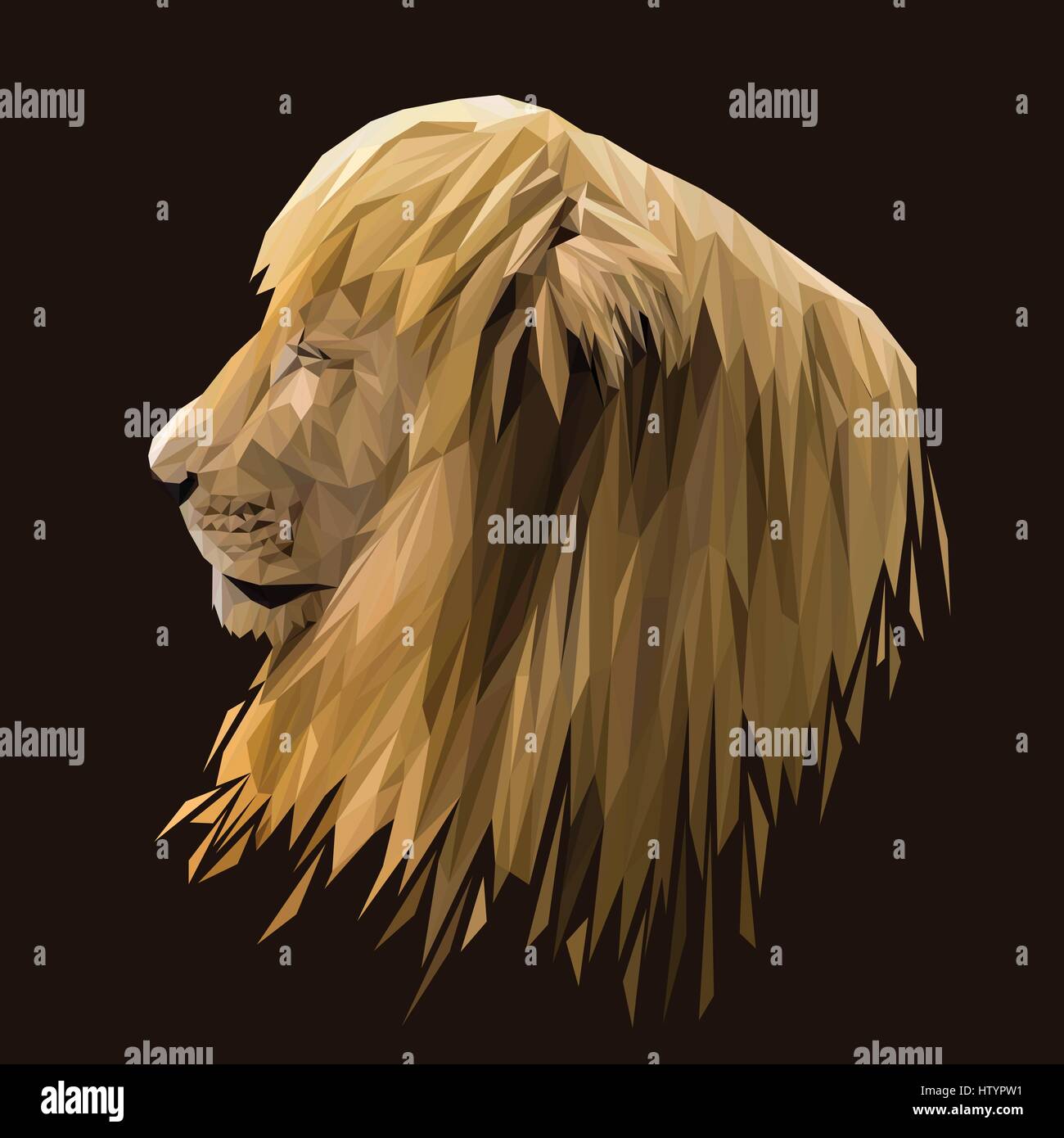 Hipster Triangle Lion