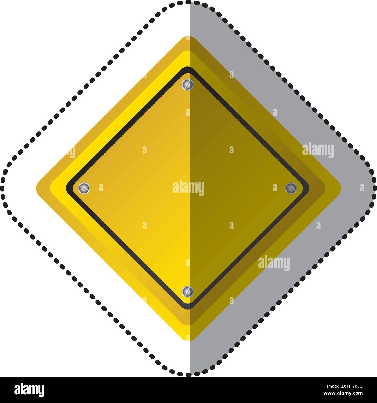 Diamond shape hazard symbol vector hi-res stock photography and images ...