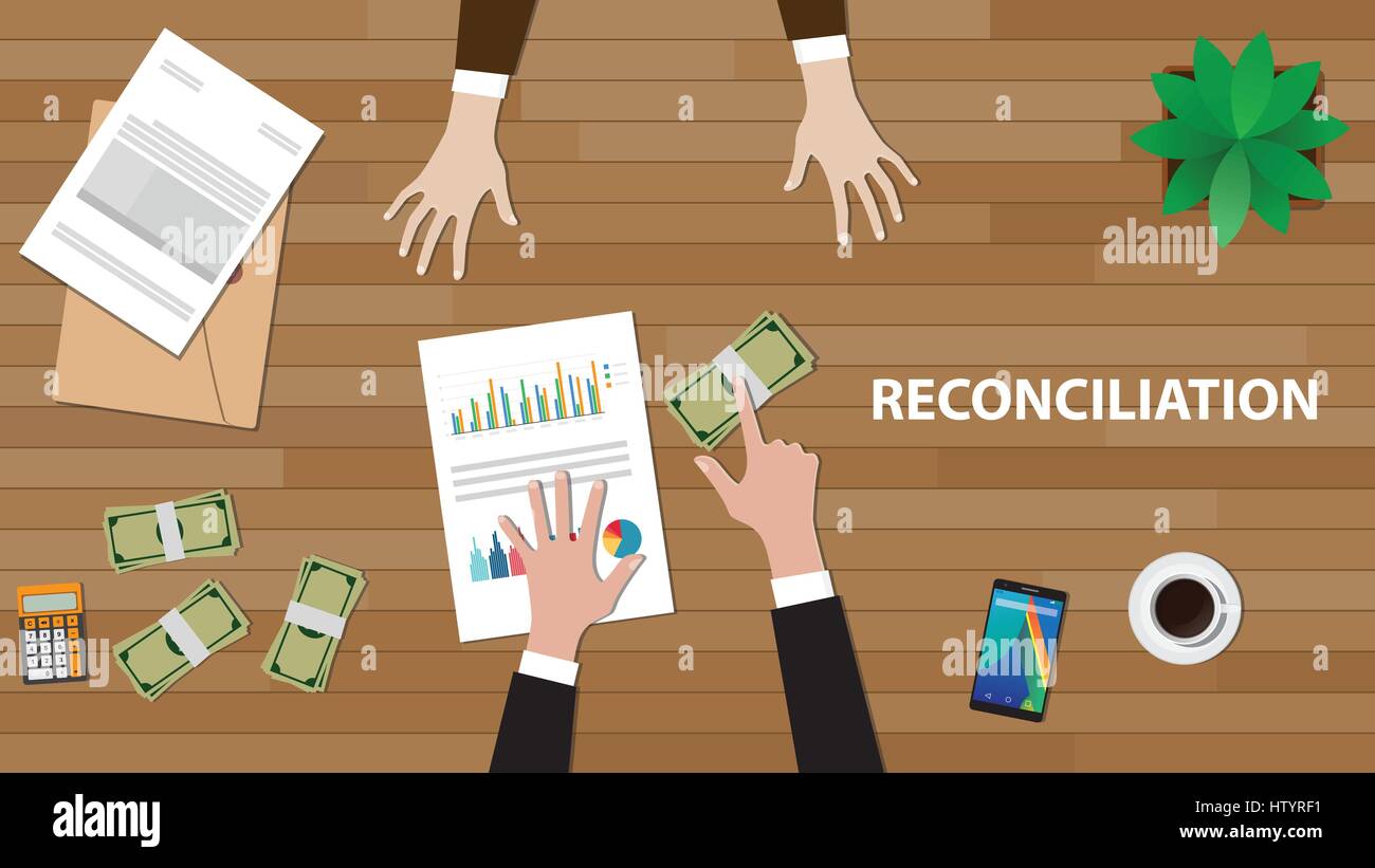 Table of reconciliation Stock Vector Images - Alamy