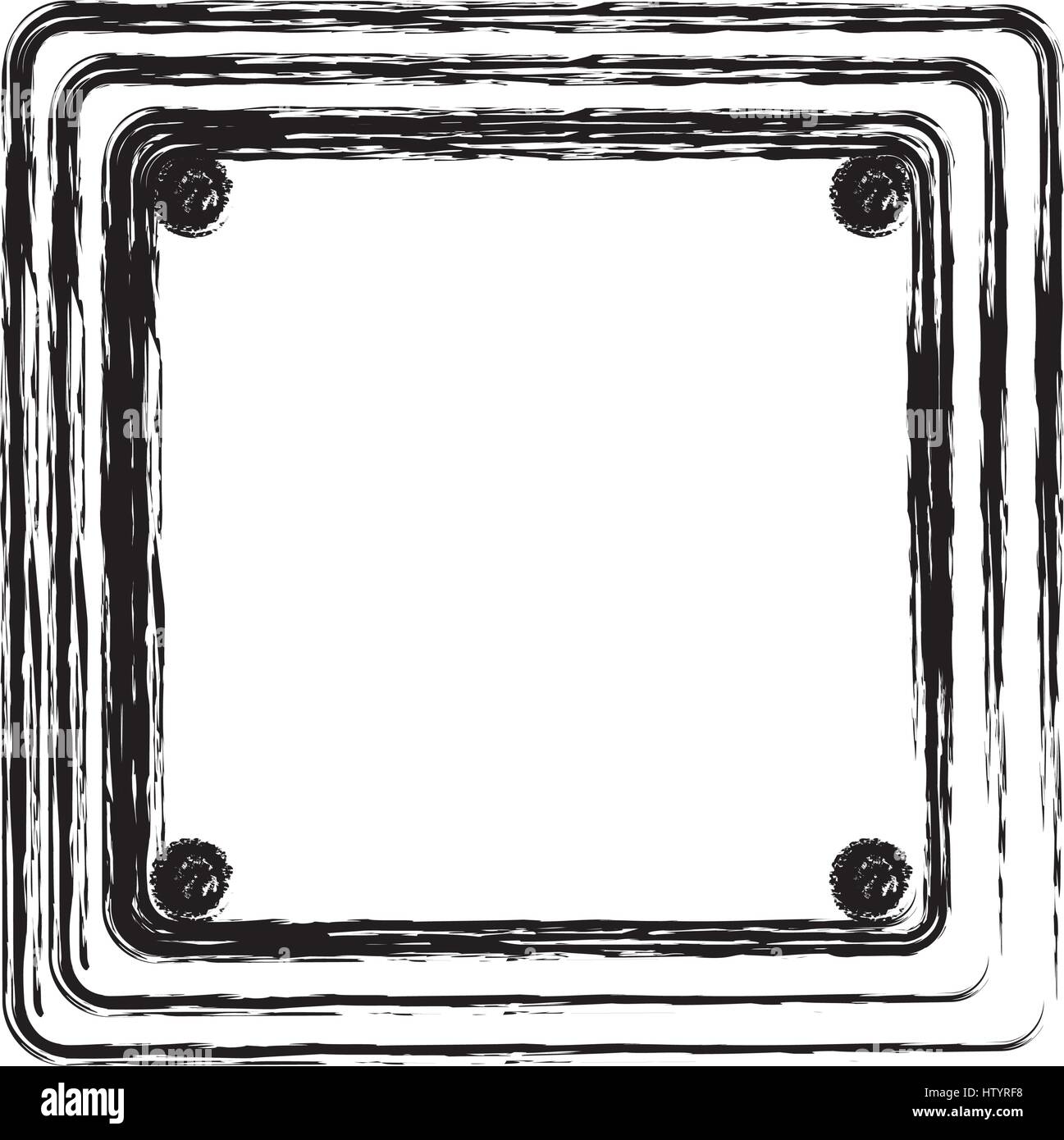 blurred silhouette square shape traffic sign icon Stock Vector Image ...