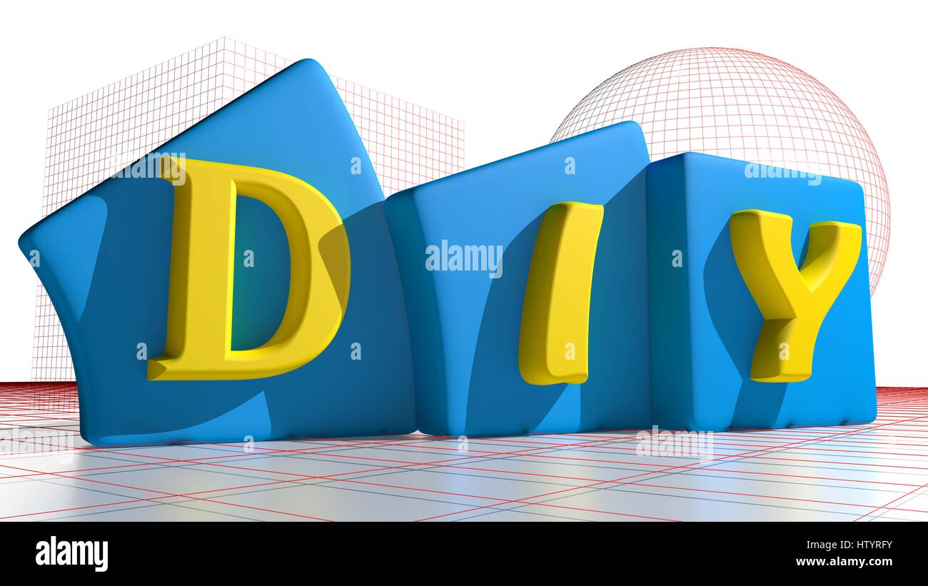 DIY tags - Do It Yourself Stock Photo - Alamy