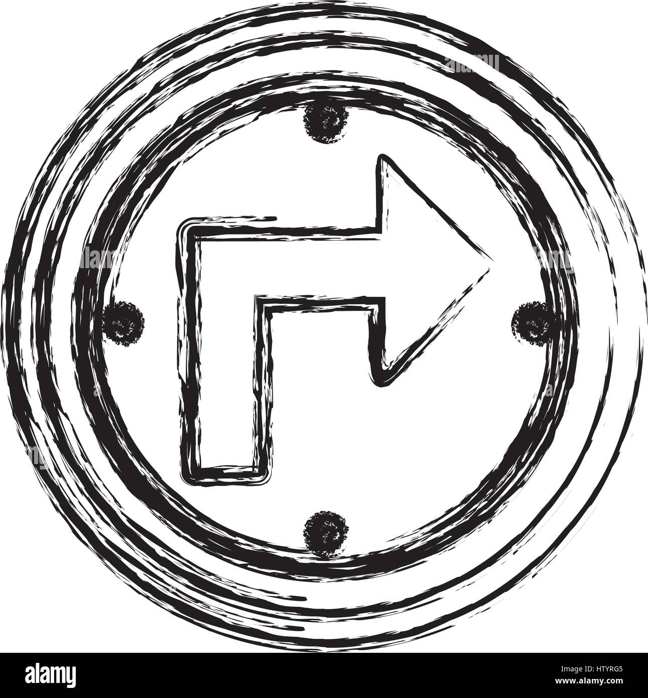 blurred silhouette circular frame turn right traffic sign Stock Vector ... blurred silhouette circular frame turn right traffic sign Stock Vector ...