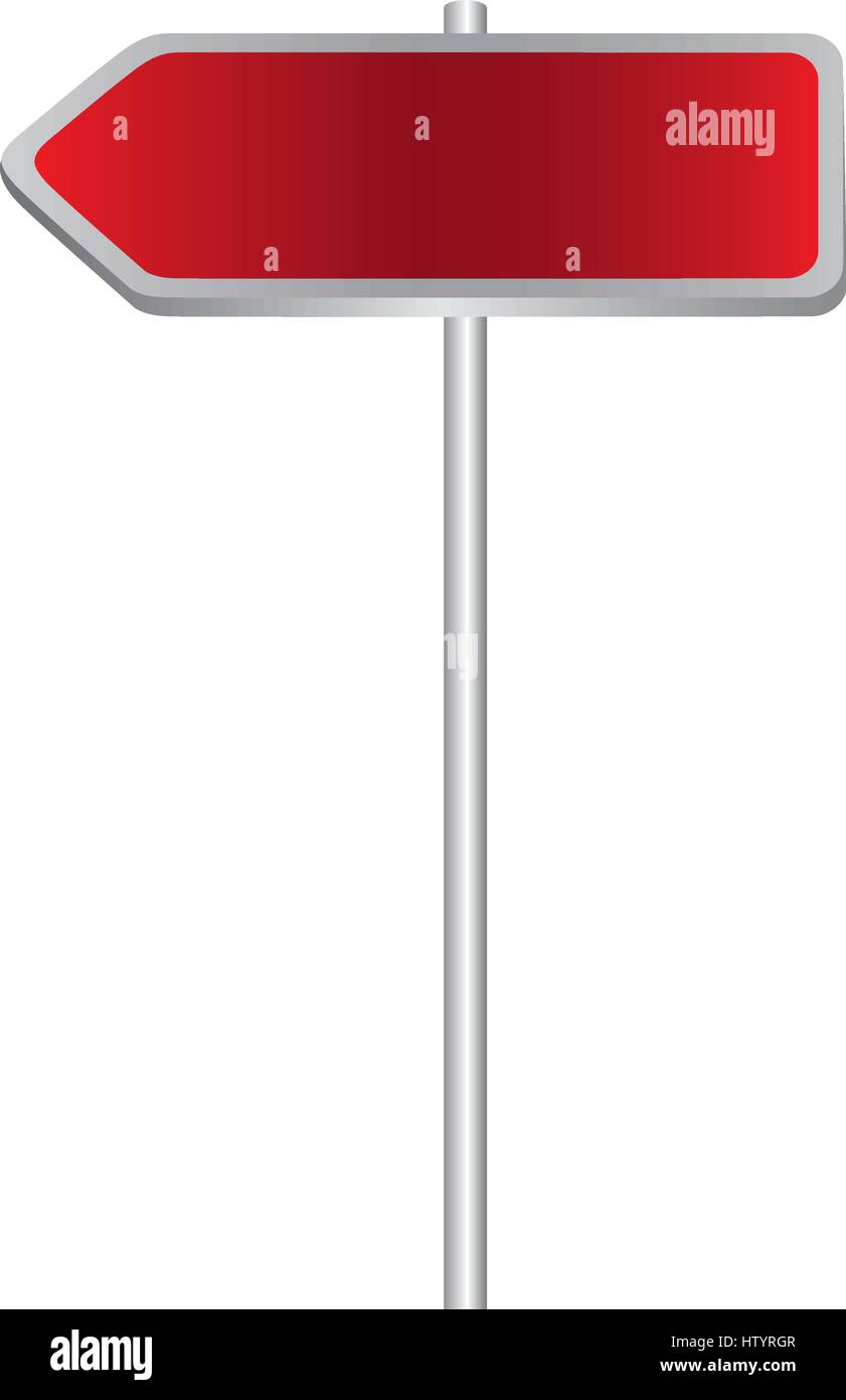 metallic red direction board road signs Stock Vector Image & Art - Alamy