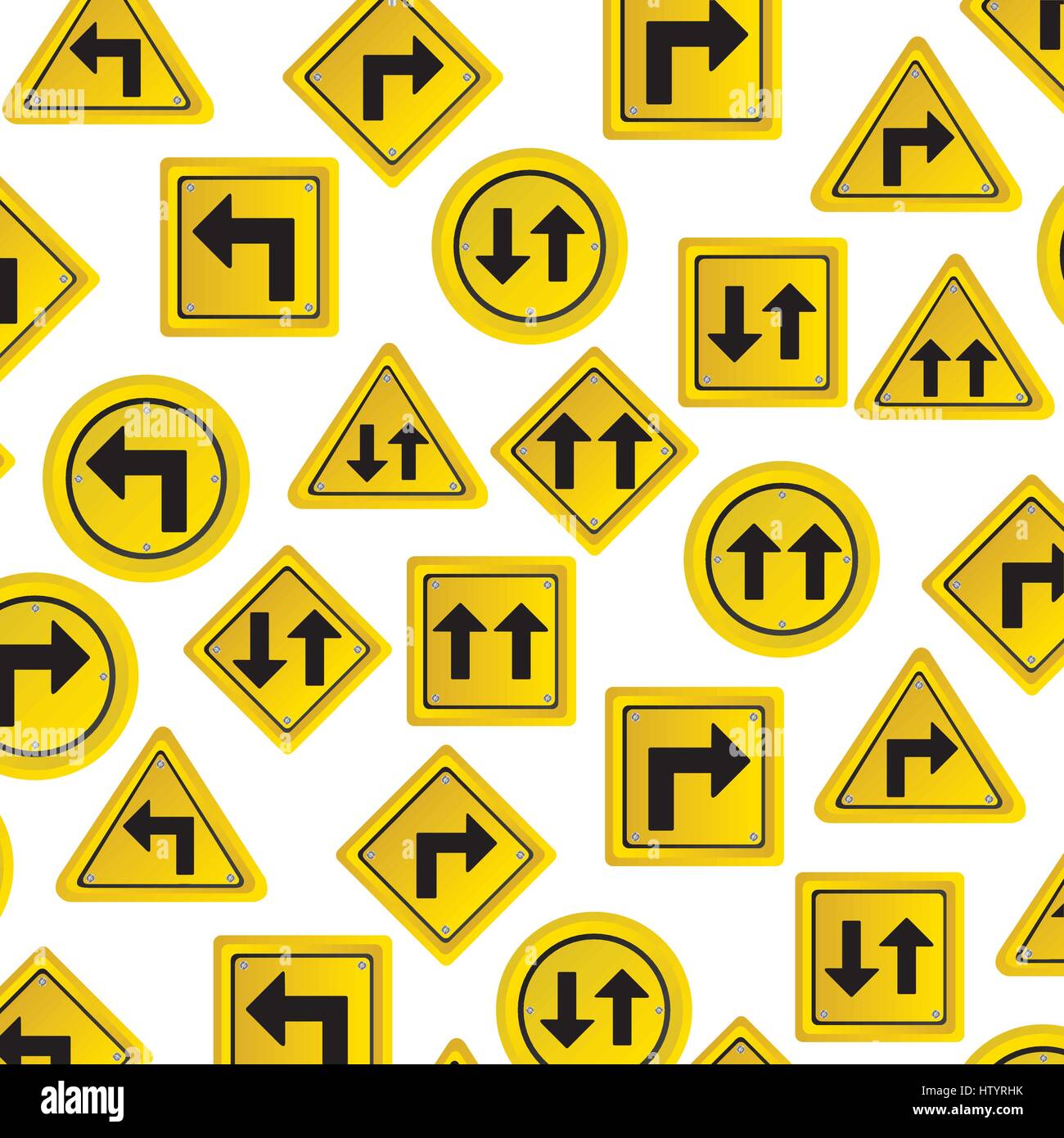 Metallic Realistic Yellow Square Shape Frame Same Direction Arrow Road Traffic Sign Stock Vector metallic-realistic-yellow-square-shape-frame-same-direction-arrow-road-traffic-sign-stock-vector