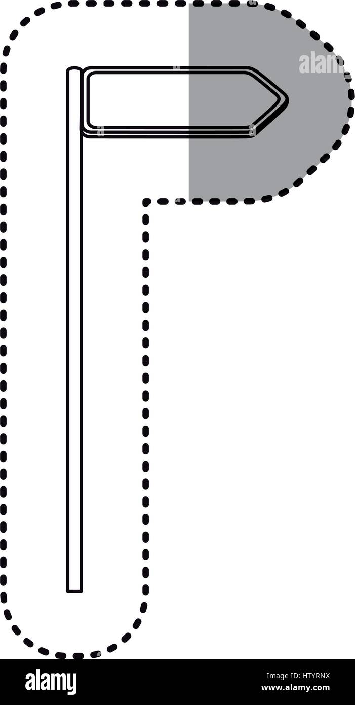 sticker metallic blue diamond shape traffic sign with direction board ...