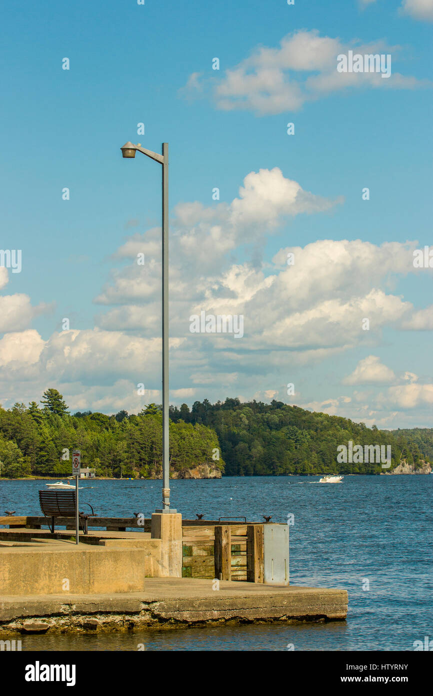 city dock on the lake Stock Photo - Alamy