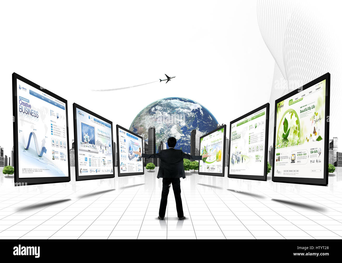 City of the future earth Cut Out Stock Images & Pictures - Alamy