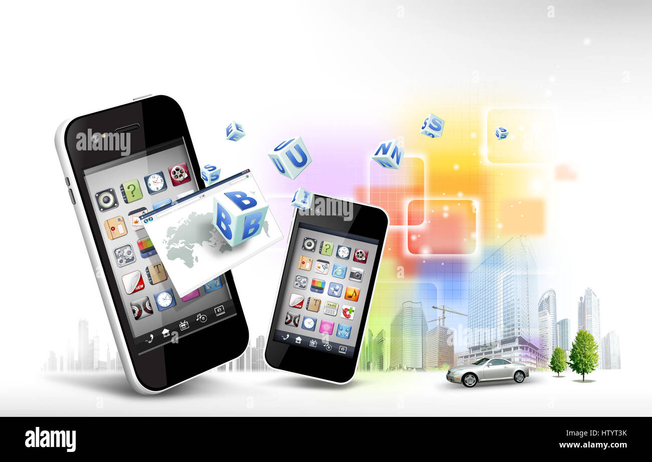 Digital Progressive Tense Stock Photo - Alamy