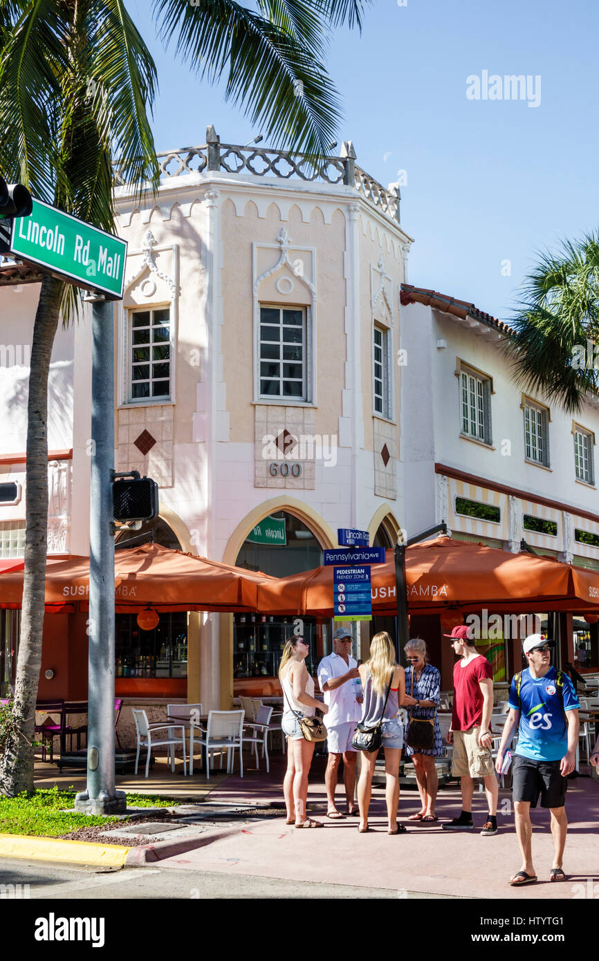 Florida South,Miami Beach,Lincoln Road Mall,Sushi Samba,restaurant ...