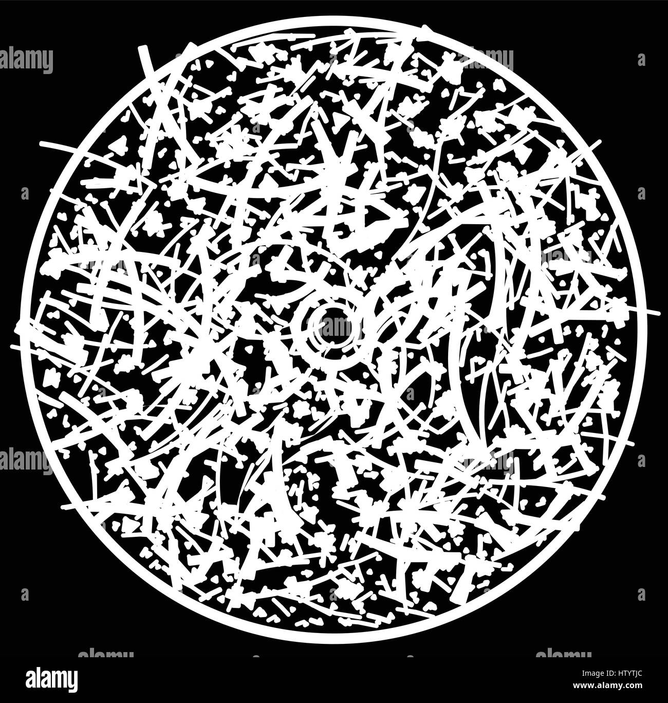 Pattern / element with random, scattered shapes. Rough texture ...