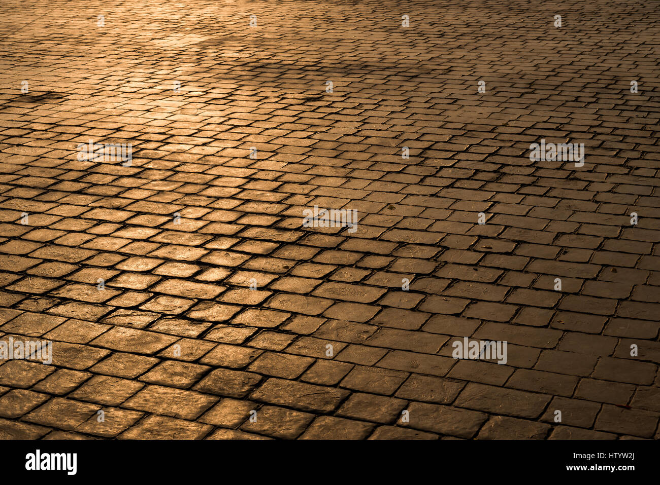 Stamp concrete texture pattern and background, and reflection of ...