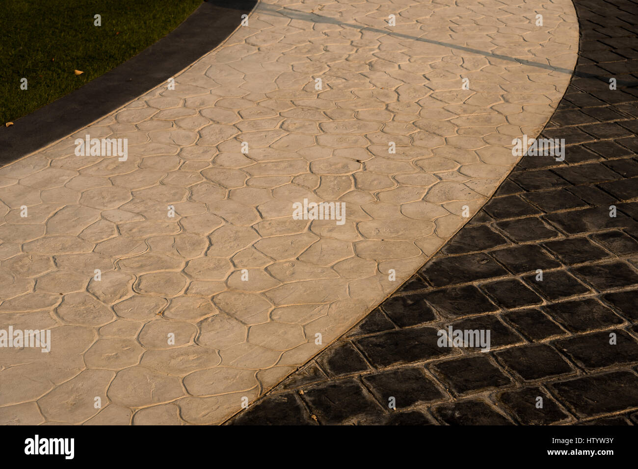 Stamp concrete texture pattern and background, for outdoor floor ...