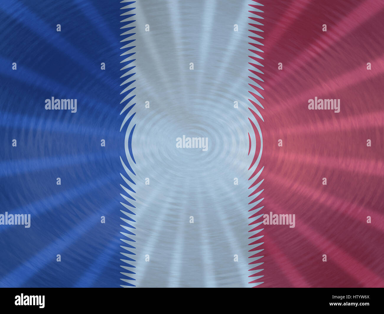 France flag background with ripples and rays illustration Stock Photo ...