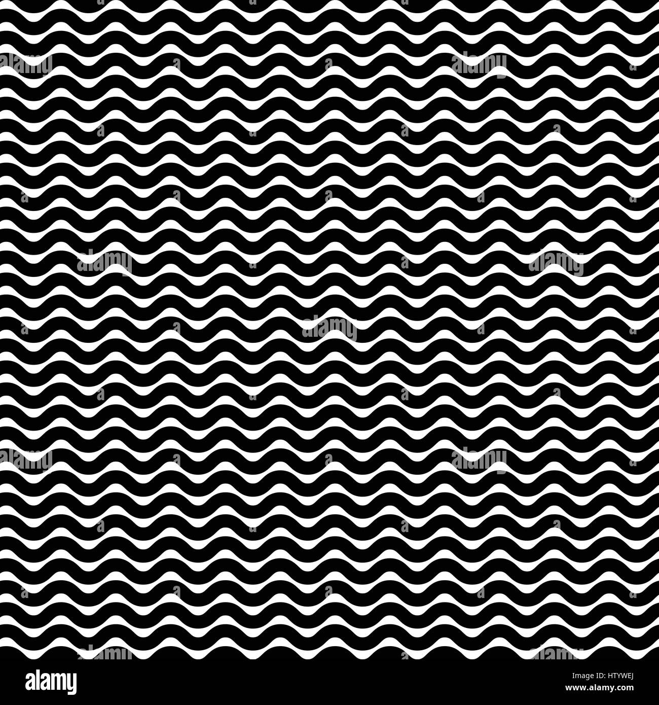 Wavy zigzag lines seamless pattern. Distorted lines texture Stock ...