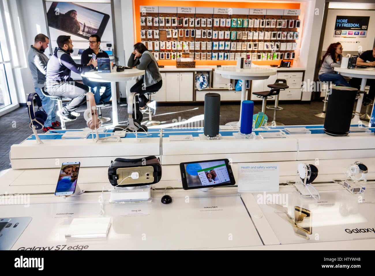 Miami Beach Florida,AT&T Store,store,wireless services,inside interior ...