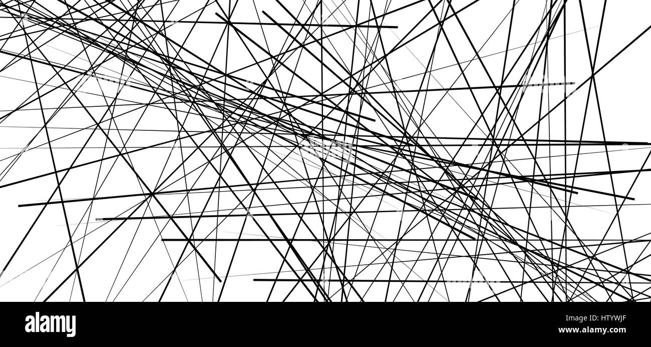 Random chaotic lines abstract geometric pattern / texture. Modern, contemporary art-like ...