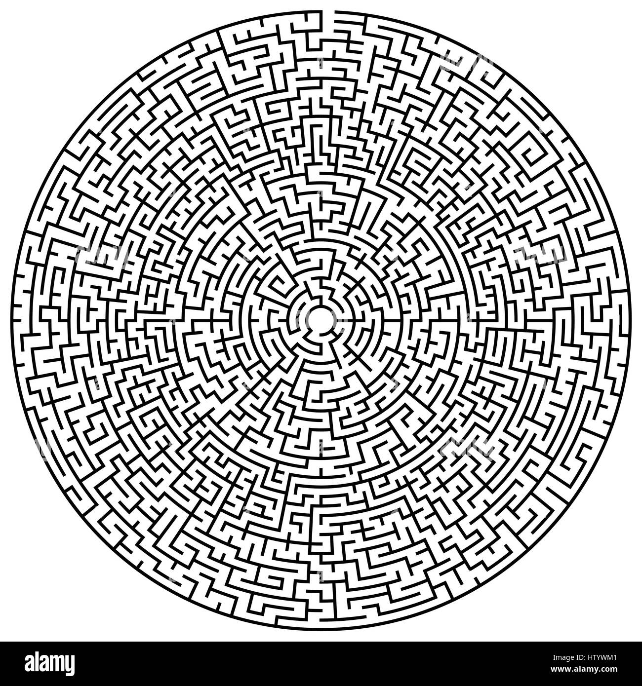 Solvable circular maze element isolated on white Stock Vector Image ... Solvable circular maze element isolated on white Stock Vector Image ...