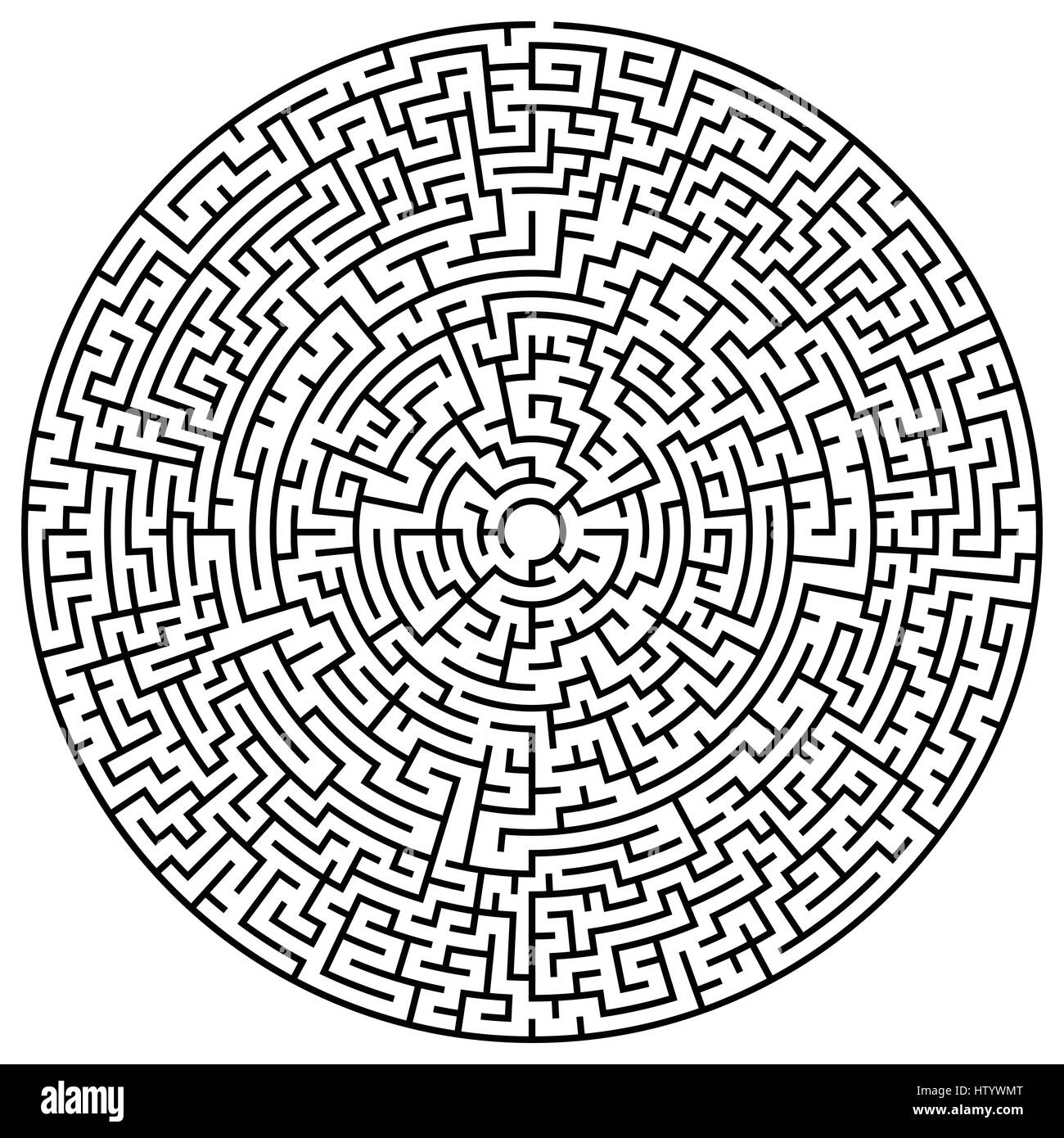 Solvable circular maze element isolated on white Stock Vector Image ... Solvable circular maze element isolated on white Stock Vector Image ...