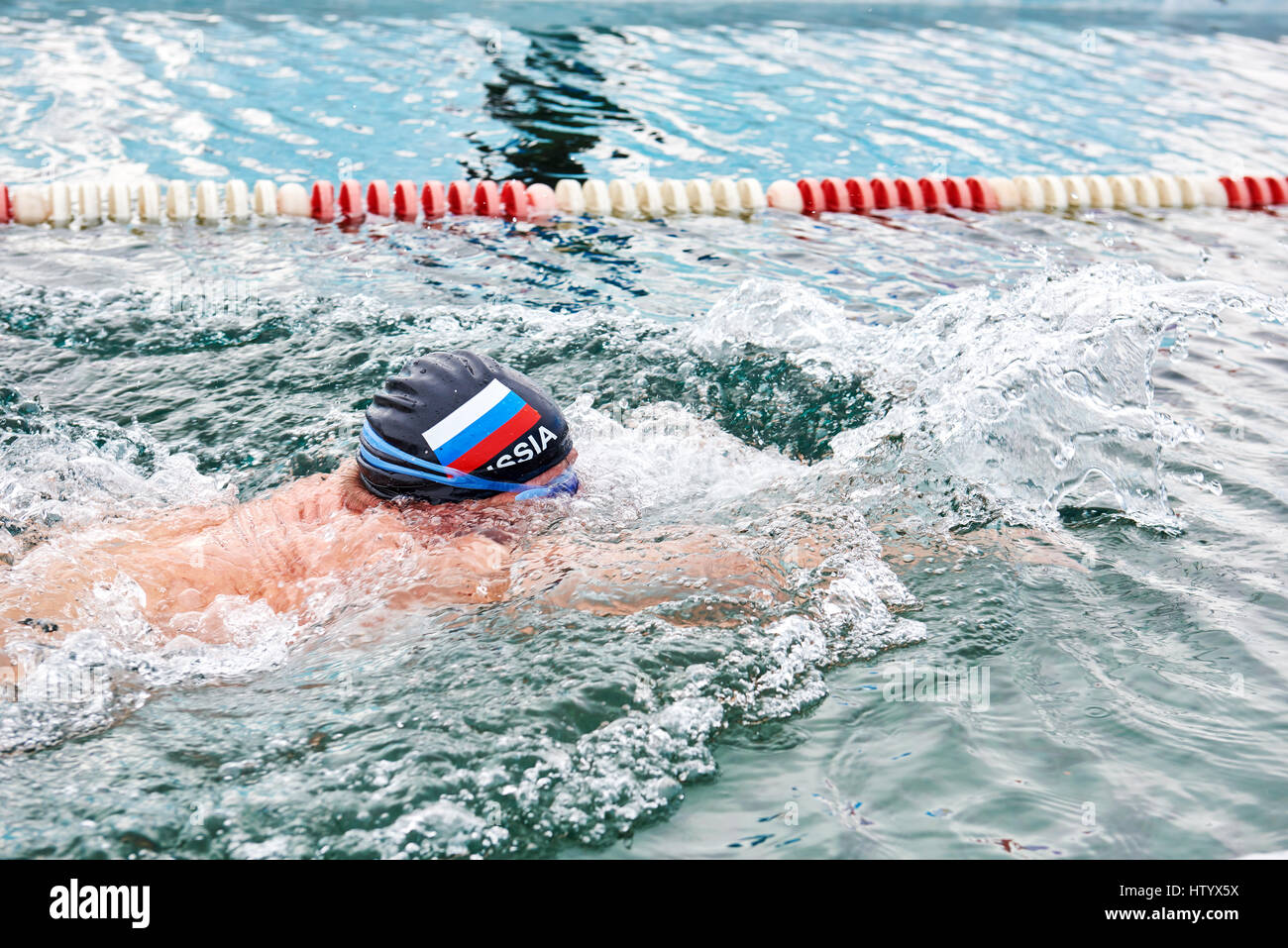 SAHYURTA, IRKUTSK REGION, RUSSIA - March 11.2017: Cup of Baikal. Winter ...