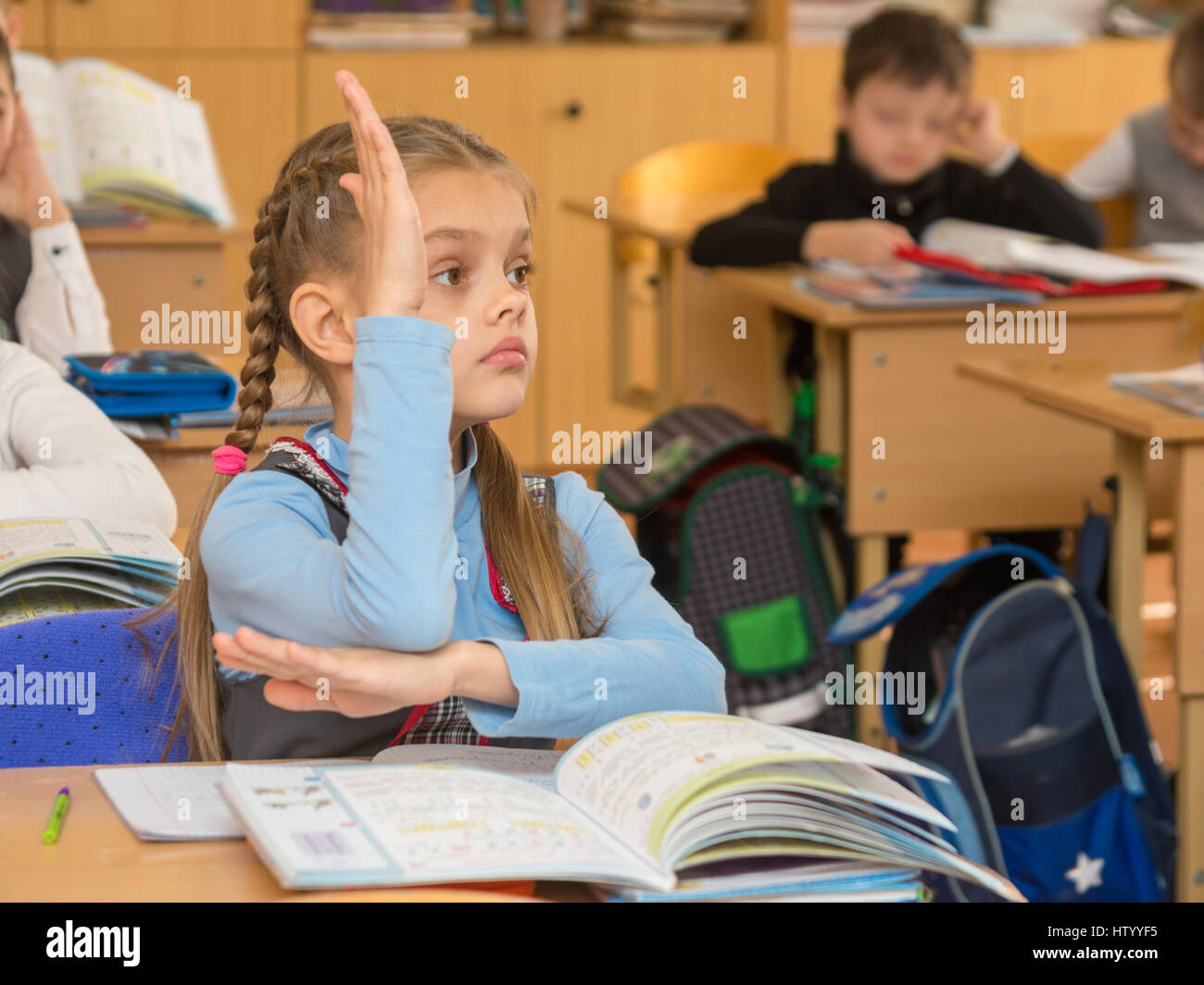 Schoolgirl answer hi-res stock photography and images - Alamy