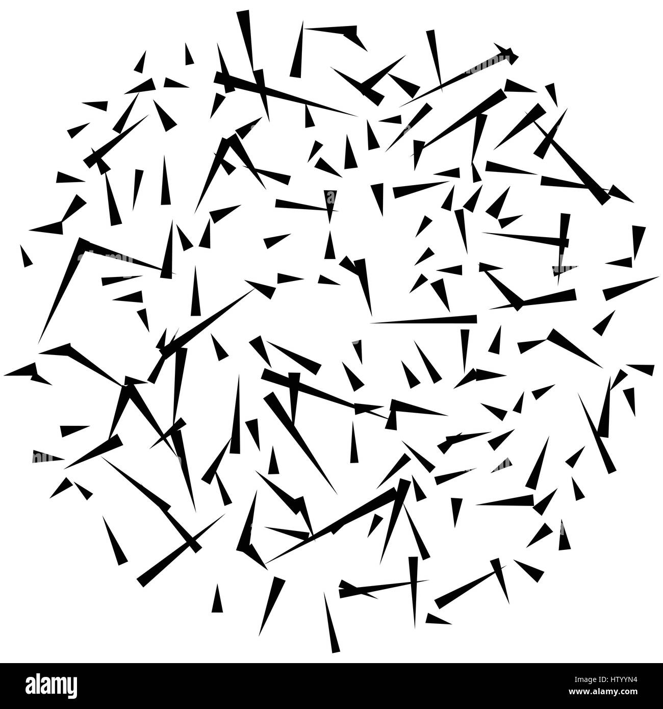 Geometric scattered shapes monochrome Black and White Stock Photos ...