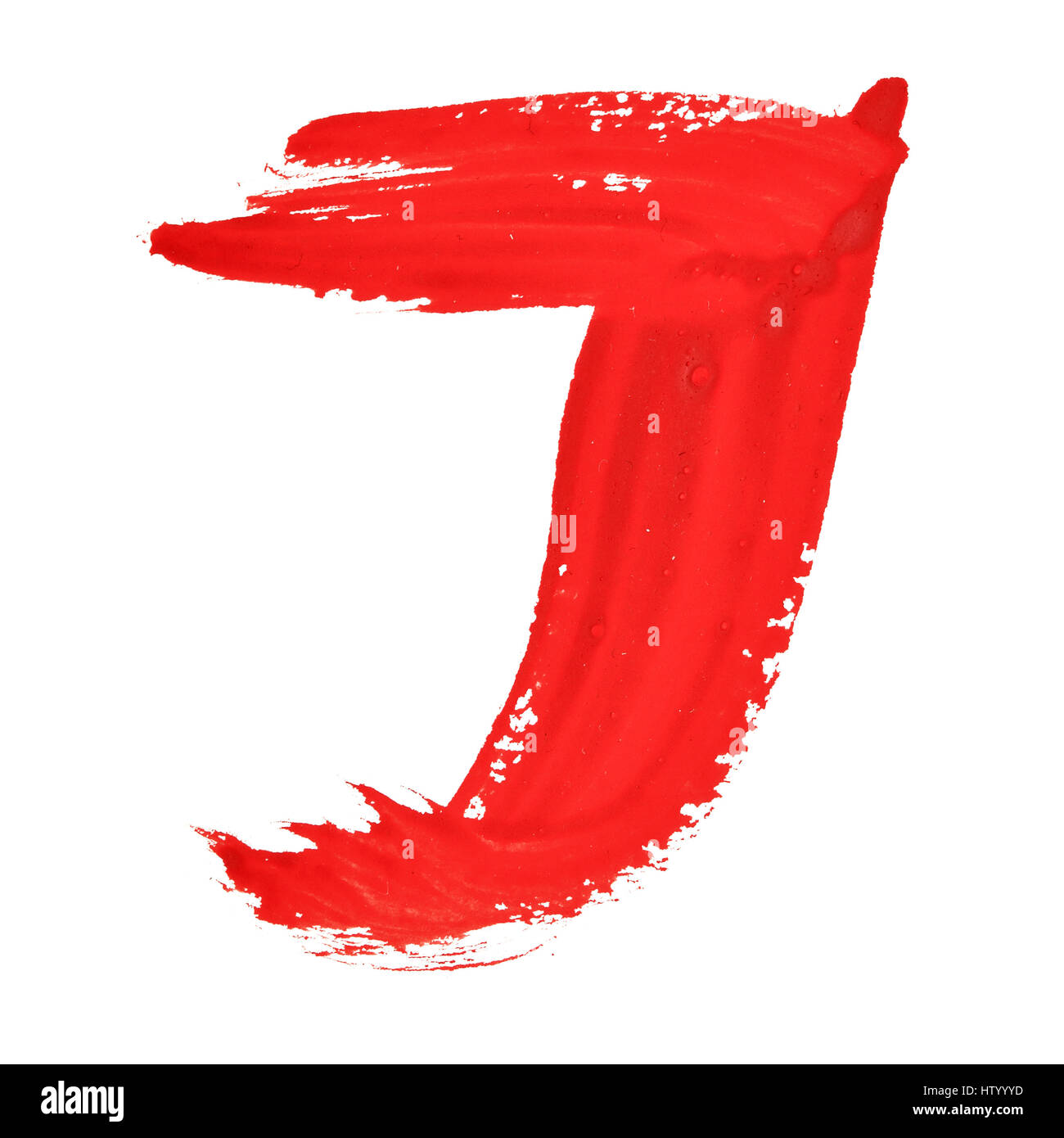 J - Red handwritten letters over white background Stock Photo - Alamy