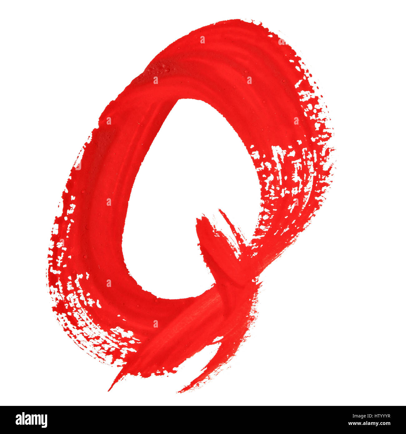 Q - Red handwritten letters over white background Stock Photo - Alamy