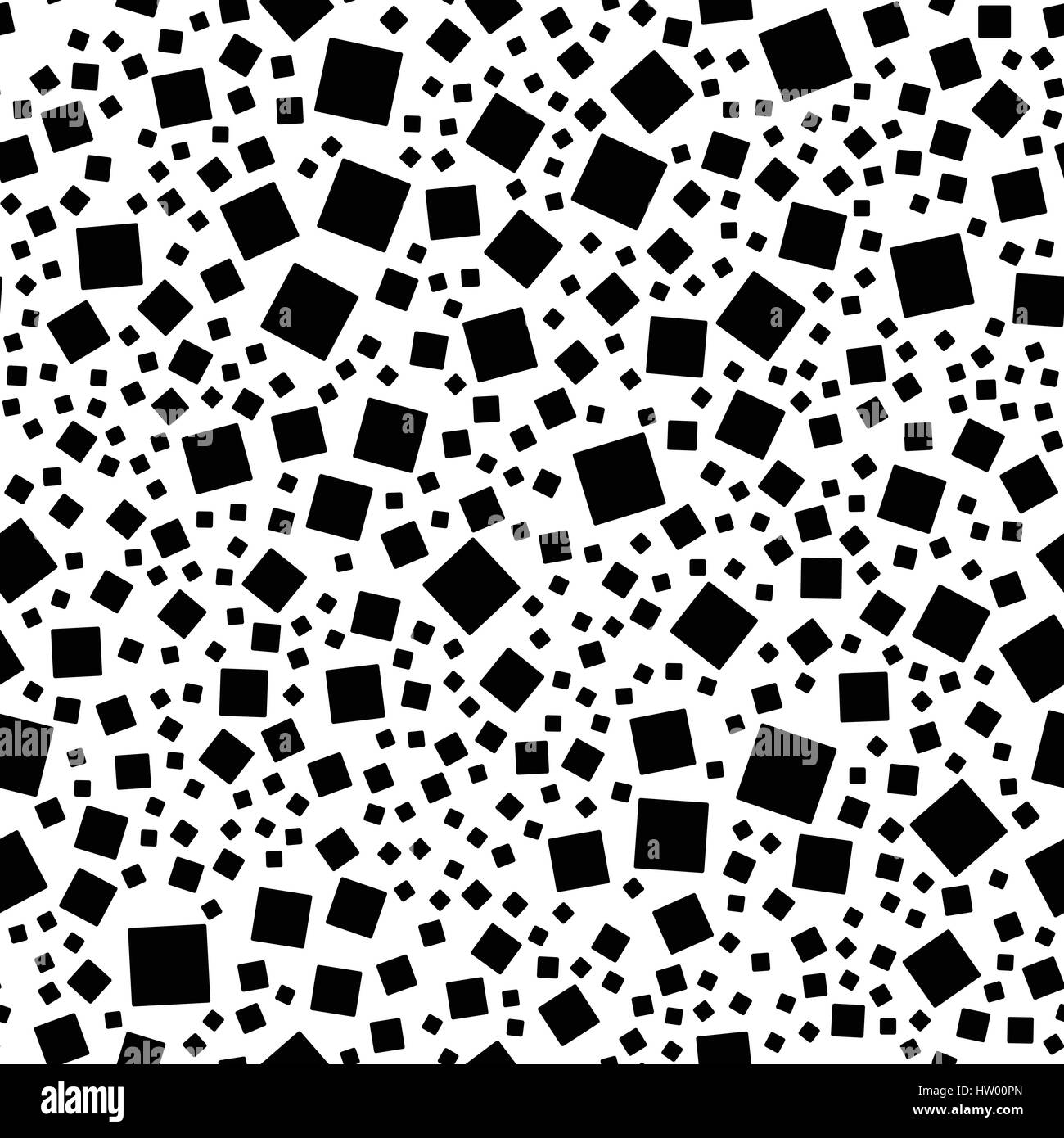 Repeatable random squares abstract geometric pattern - Monochrome ...