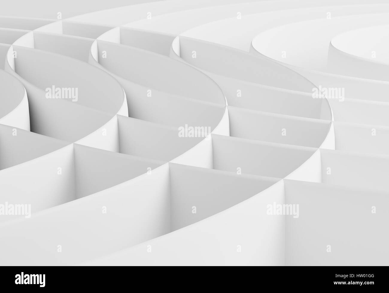 Abstract white curved border lines background with wavy intersecting ...