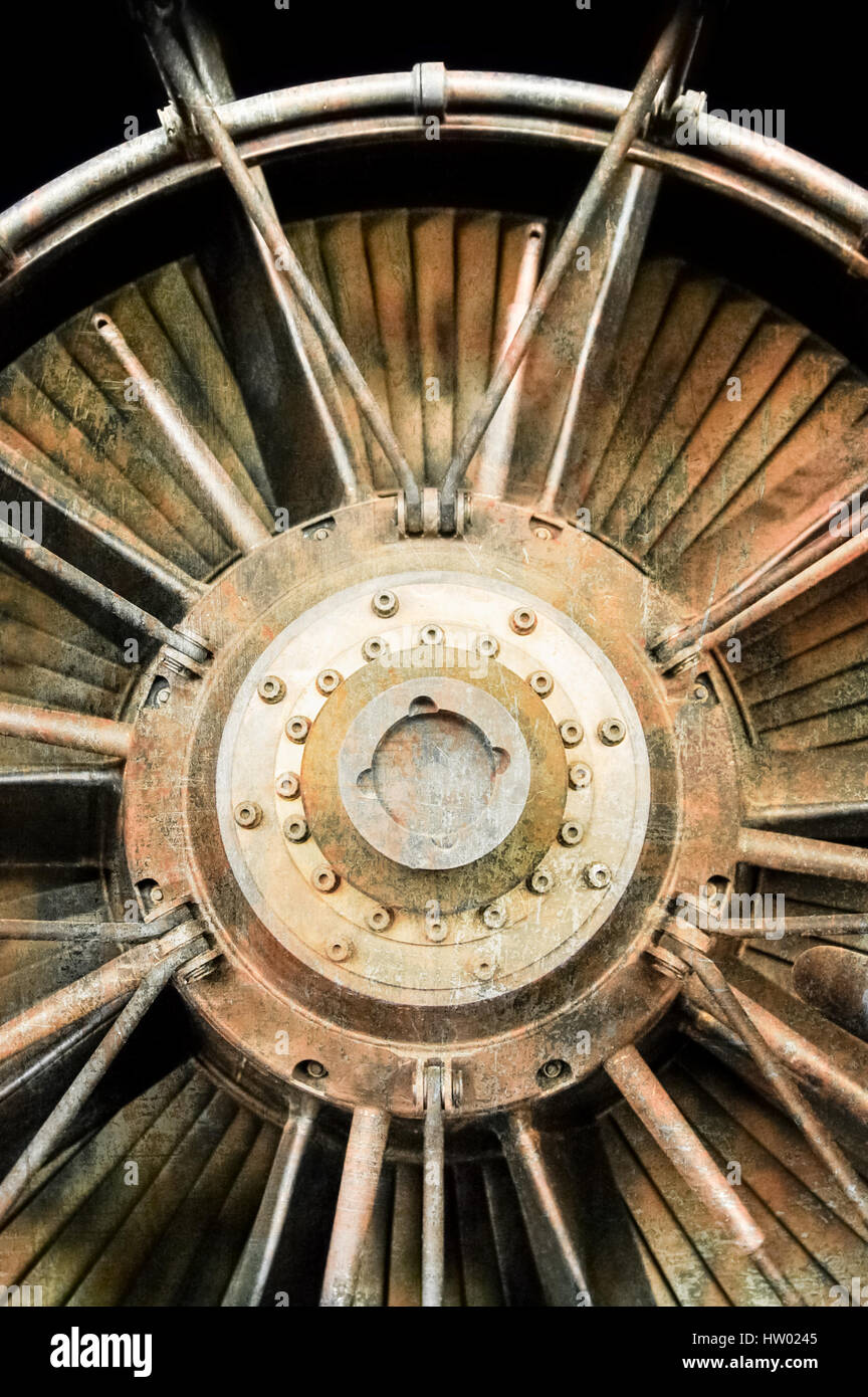 grunge abstract of an aircraft jet engine Stock Photo - Alamy