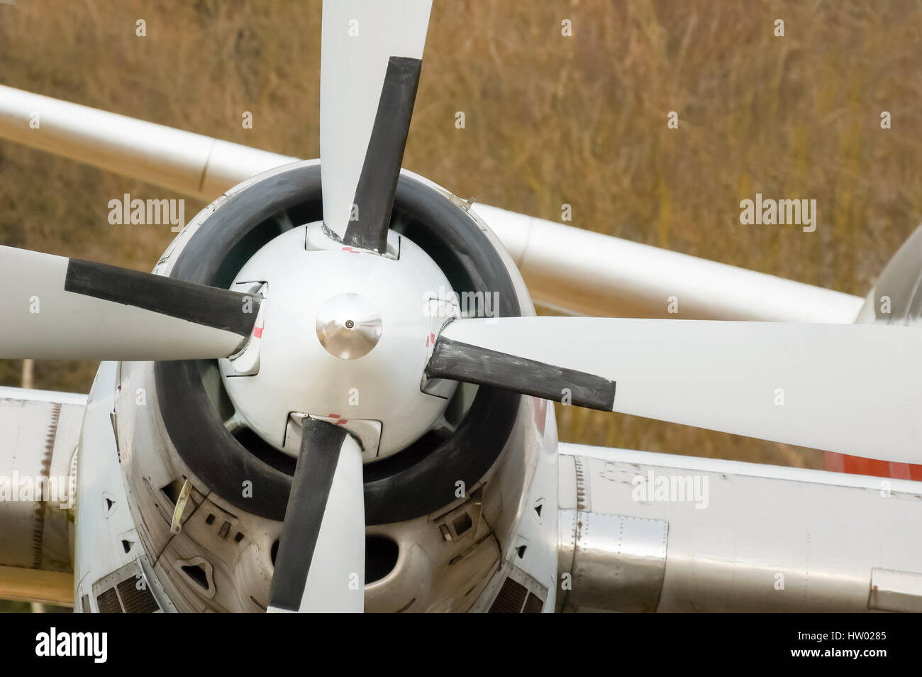 engine and propeller close-up of a vintage airplane Stock Photo - Alamy