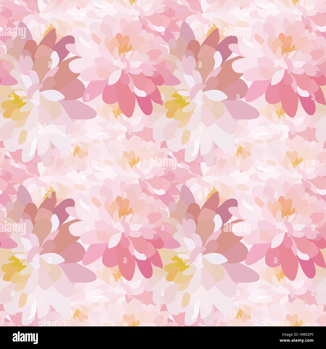Floral Seamless Pattern Background Vector Illustration Stock Vector ...