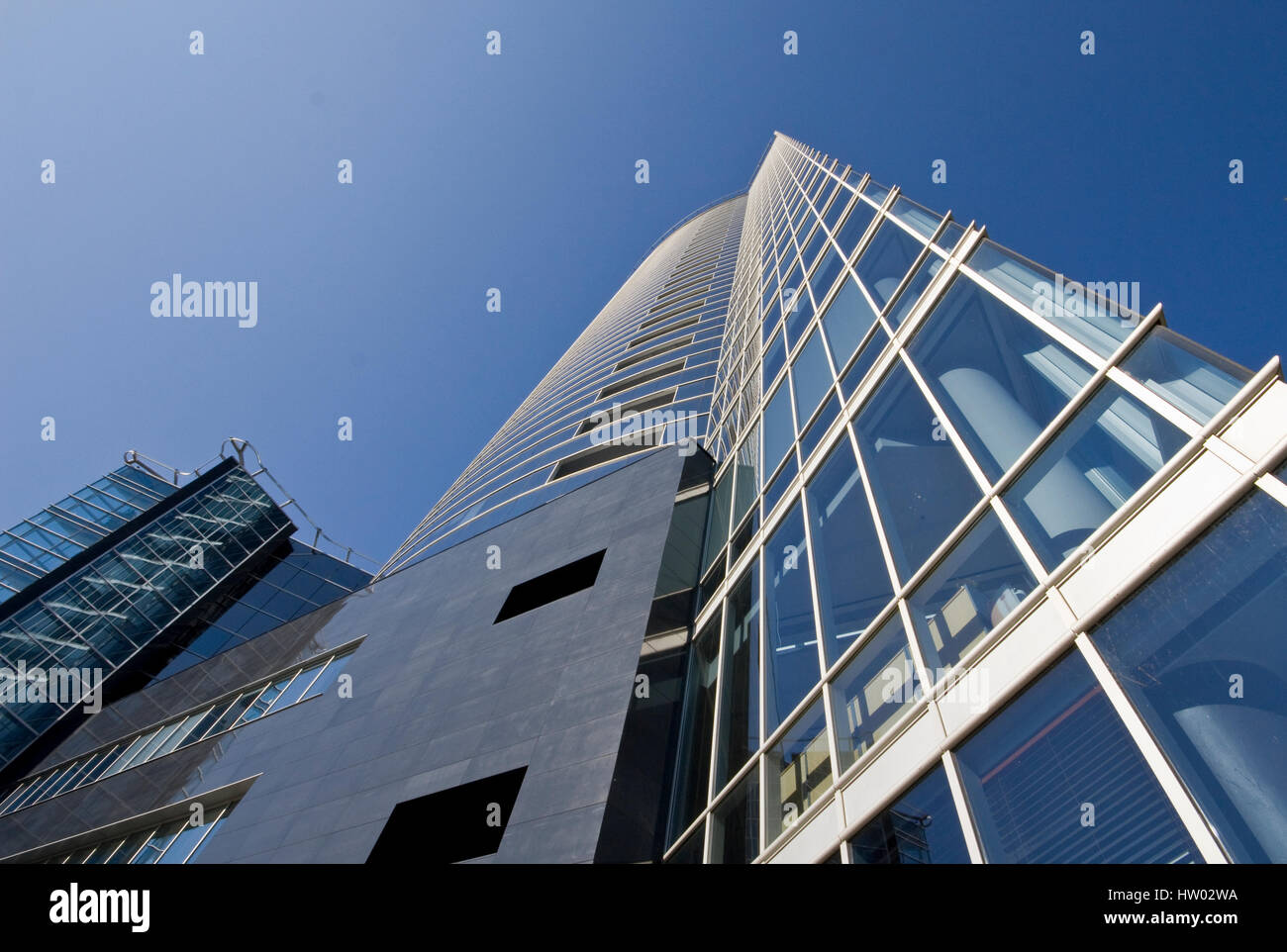 "Saules akmens" Swedbank skyscraper located in Riga, Latvia Stock Photo ...